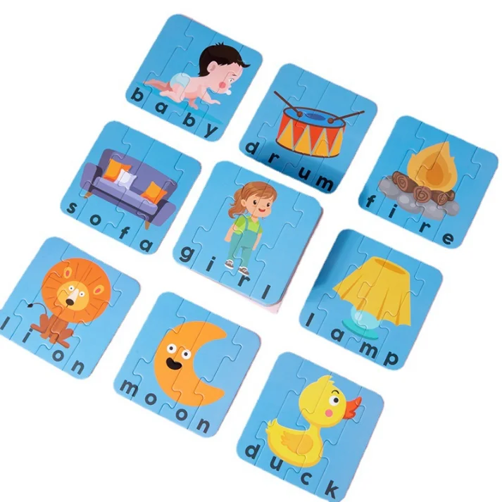 Wooden Letters Flash Cards Sight Words Matching Abc Alphabet ...