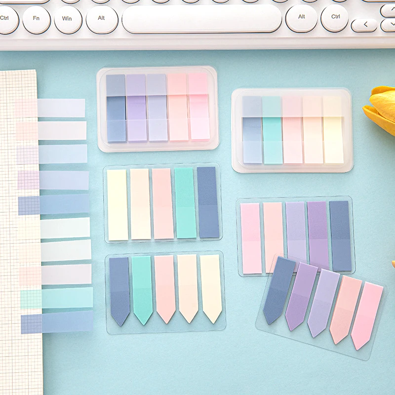 Colorful Transparent Page Flags - Customizable Sticky Notes