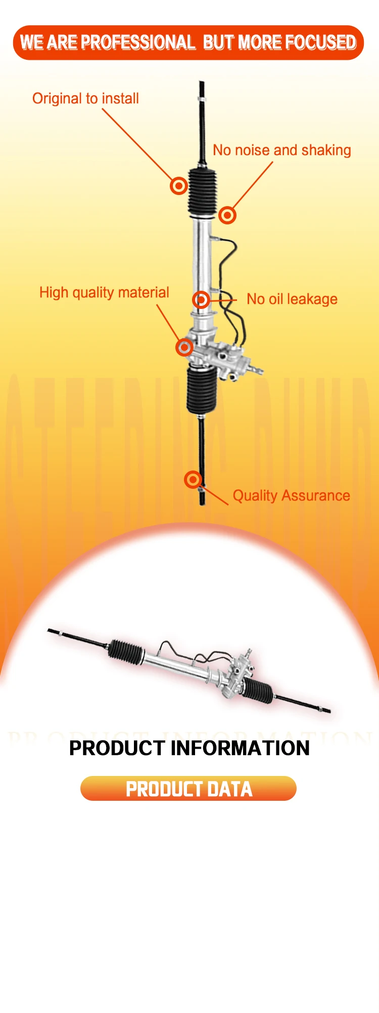 Power Steering Rack for Toyota Corolla AE100 - High Quality