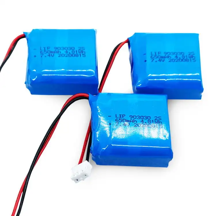 7.4v Lithium Ion Batteries Pack Li-polymer Micro Mini 903030 650mah ...