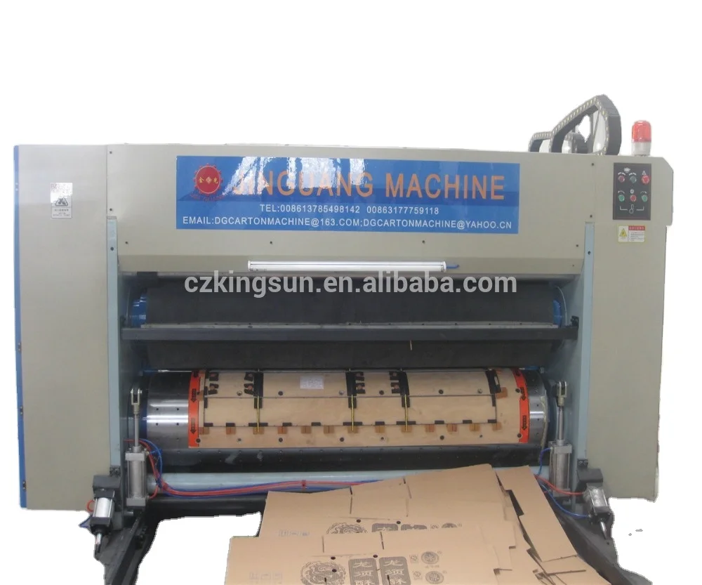 Carton Box Packing Corrugated Cardboard Rotary Die Cutting Machine ...