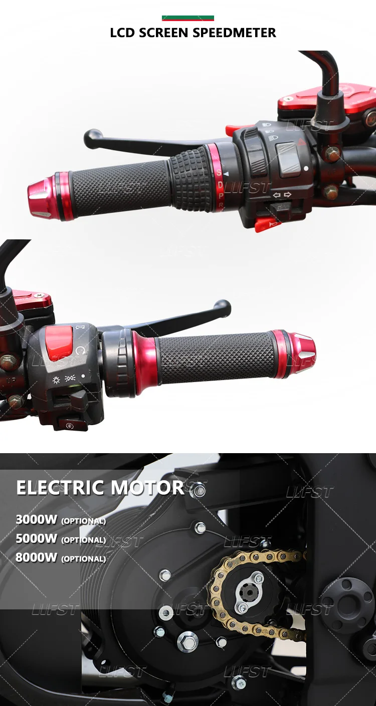 6000w Mid-Drive Electric Dirt Bike - 72v, 135kmh Range