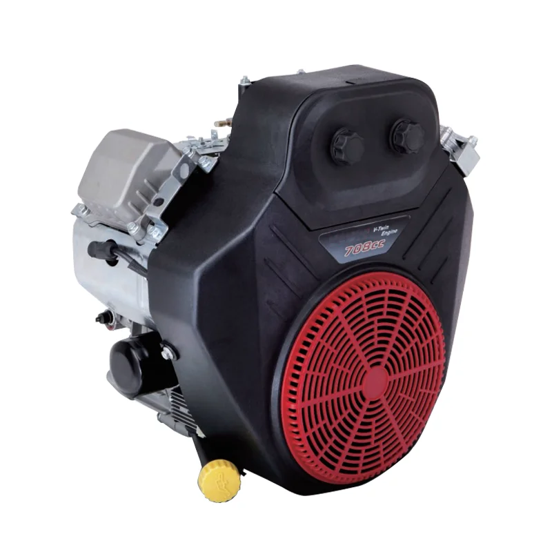 16KW 708CC V Twin Cylinder Electric Start Vertical Shaft Gasoline ...