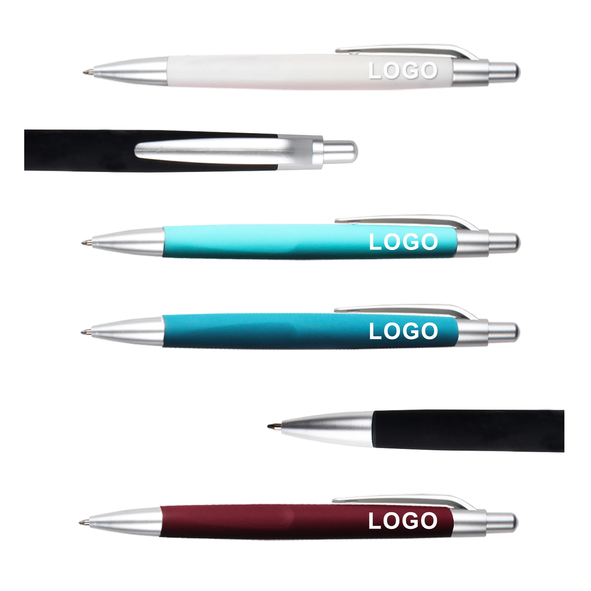 Wholesale Cheap Plastic Rubber Promotion Ink Stylus Ballpoint Pens with ...