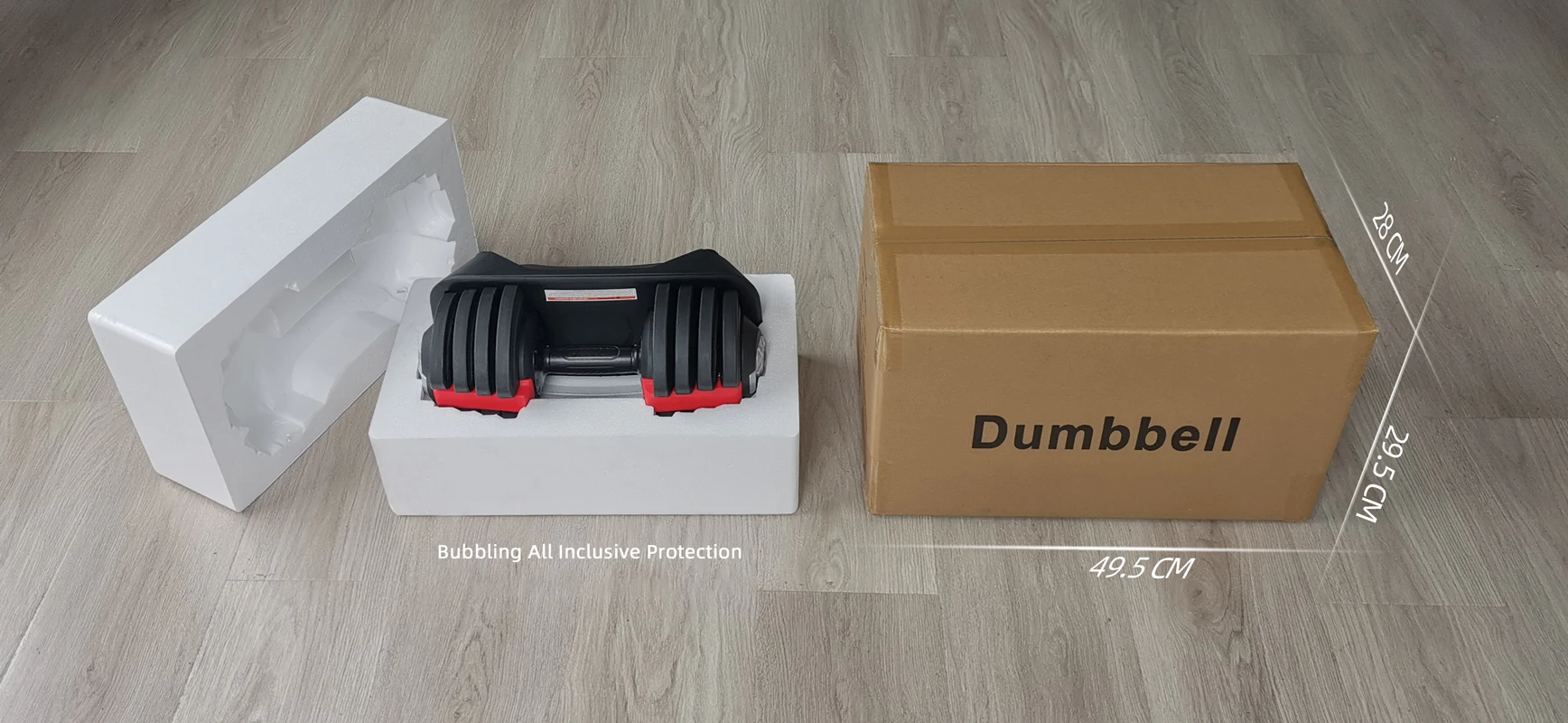 In Stock 18kg 24kg 40kg Free Weights Fitness Dumbells Pair Adjustable Dumbbell Training ...