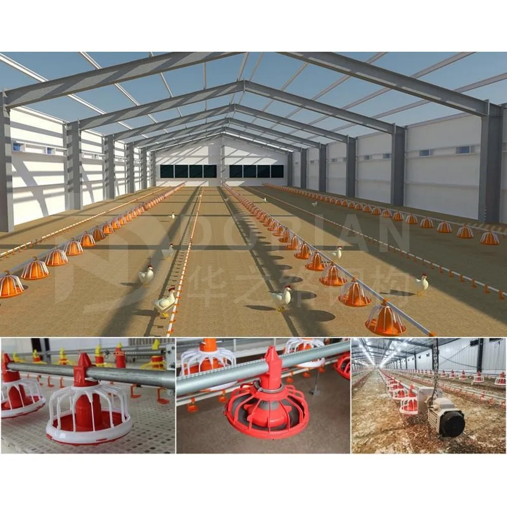 Modern Clear Span House Metal Building Design Steel Chicken Coops ...