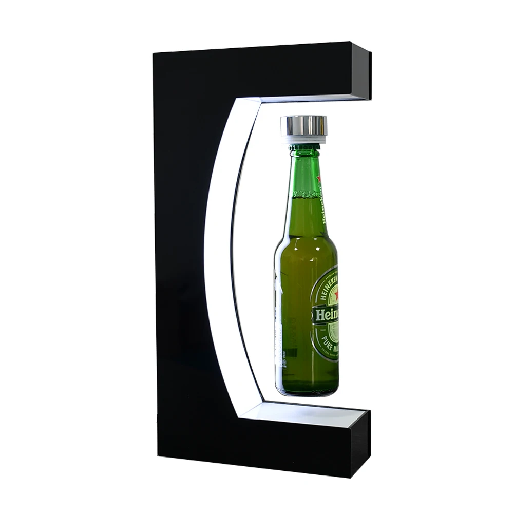 Magnetic Floating & Rotating Beer Can Display Stand - OEM/ODM Available