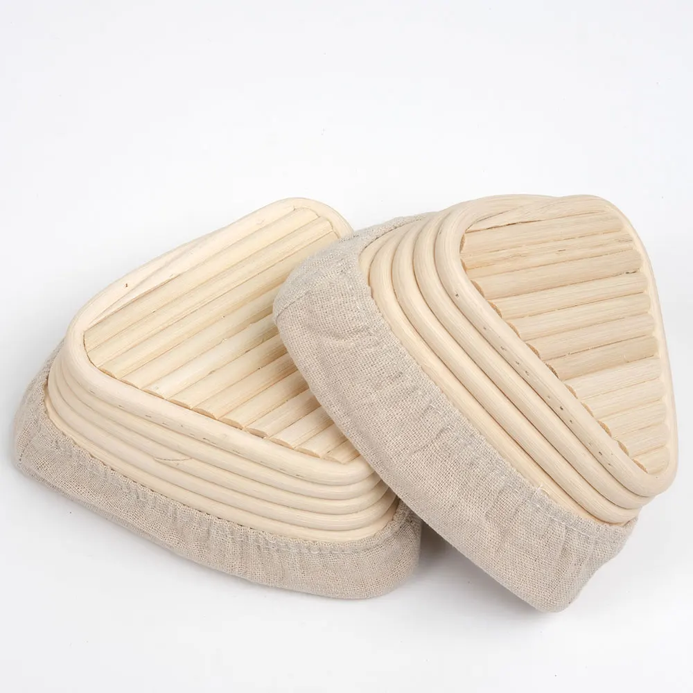 Kitchen Baking Bowl Triangle Bread Proofing Sourdough Natural Rattan ...