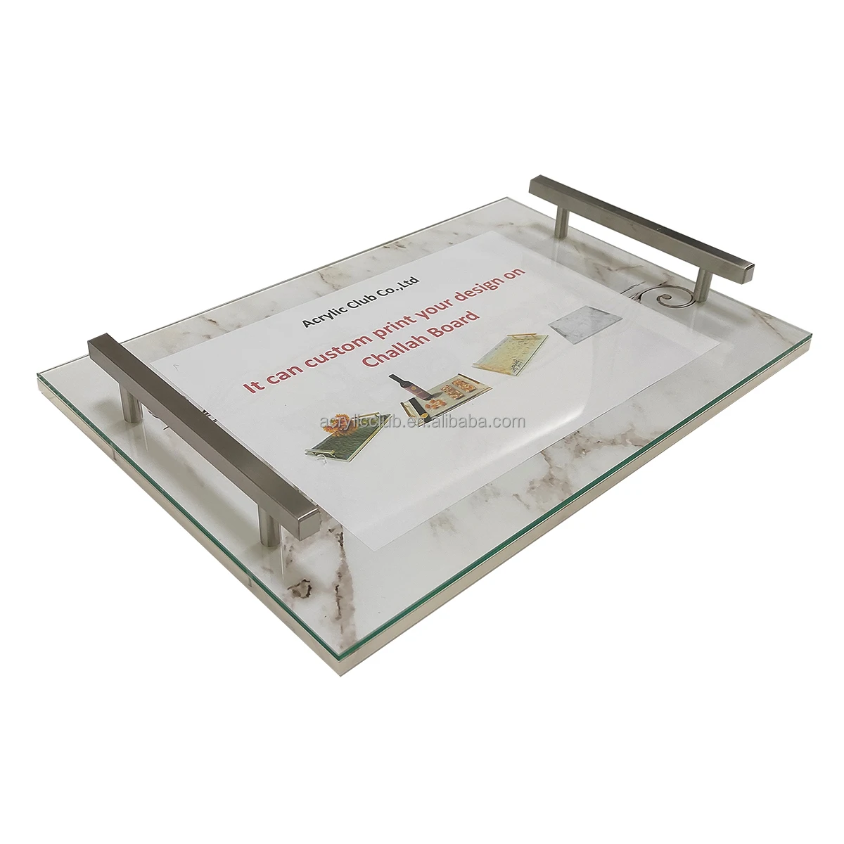 Acrylic Challah Board With Jewish Graphics Printing Custom Lucite ...