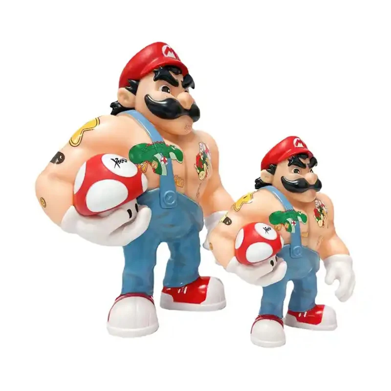 Wholesale Figure Toy Muscle Mario Car Decoration PVC