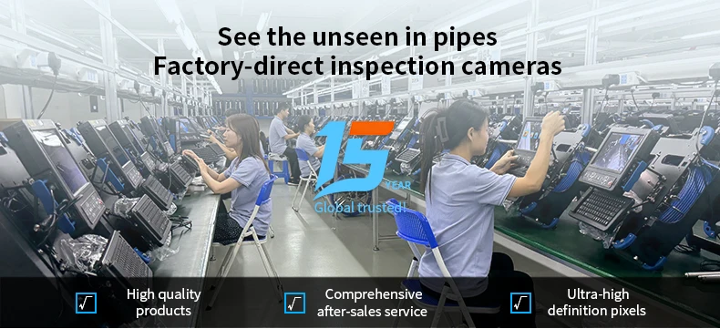 WOPSON 14MM Head 20M Cable Chimney Inspection Camera Pipe Locator Dome ...