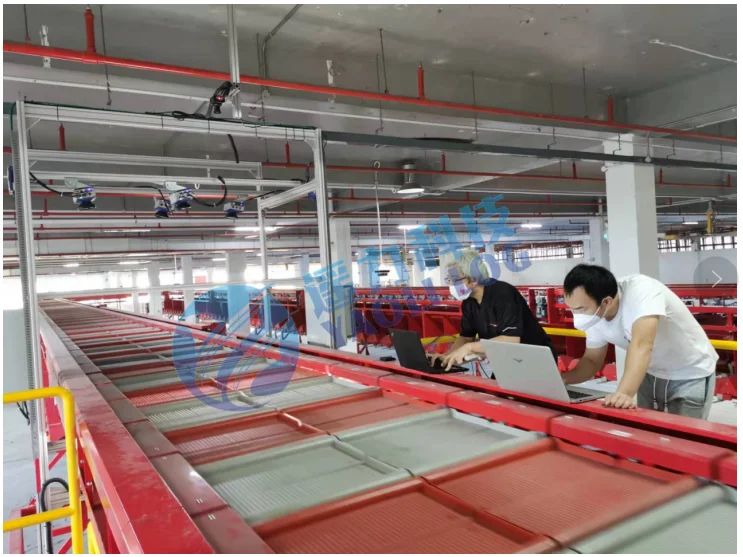Irregular Parcel Sorting System Bomb Bay Sorter Tray Sorter Tilt Tray ...