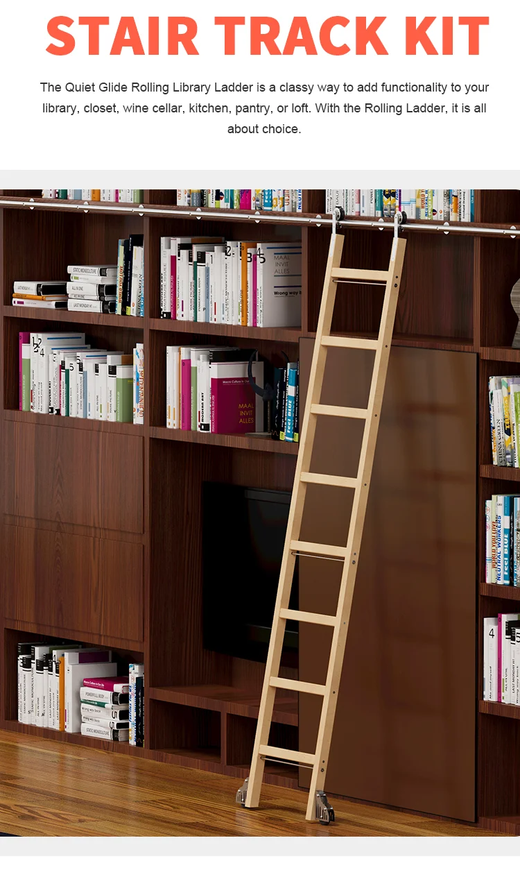 Stainless Steel Library Ladders - Durable & Stylish