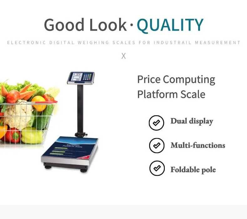 Foldable Electronic Bench Scale 150kg 300kg Led Stainless Steel Display ...