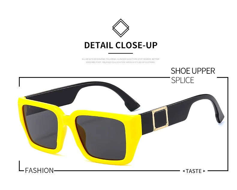 Outu's New Color Blocking Box Sunglasses Are Suitable For Men And Women ...