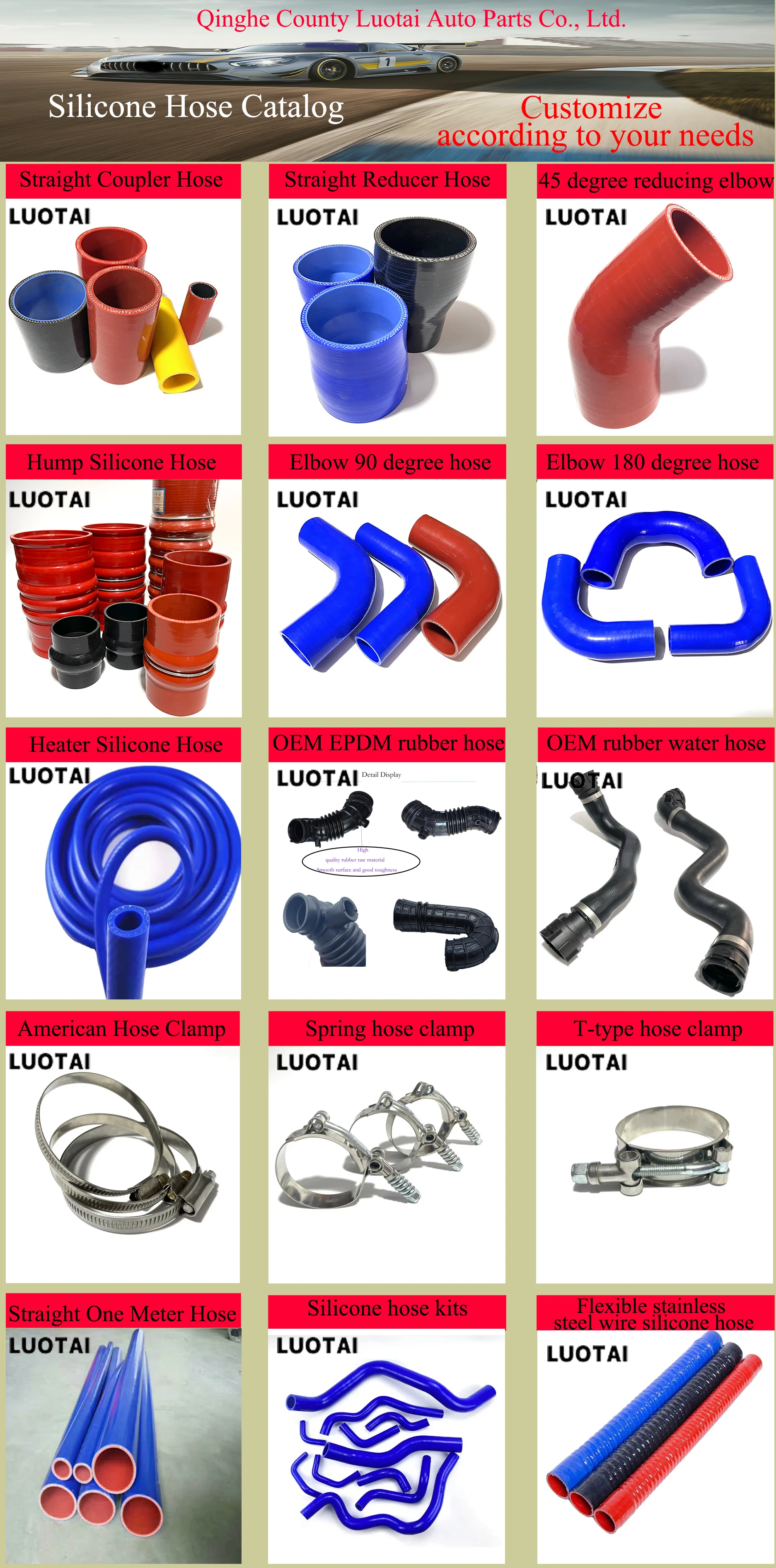 Factory Price Direct Sales Water Radiator Hose Silicone Hoses Kit For ...