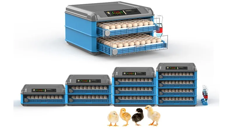 Home Use Dual Power Supply Drawer Roll Type 400 Eggs Capacity Fully ...