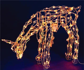 Holiday Large Outdoor Christmas Party Reindeer Light 42in Wire Frame ...