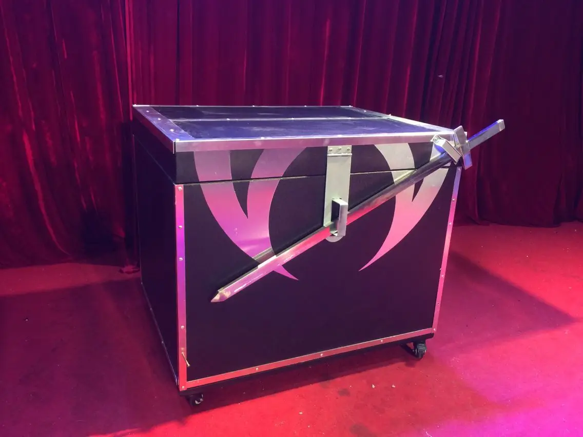 Large Stage Illusions Conjure Up A Human Box Magic Equipment Magic Prop ...