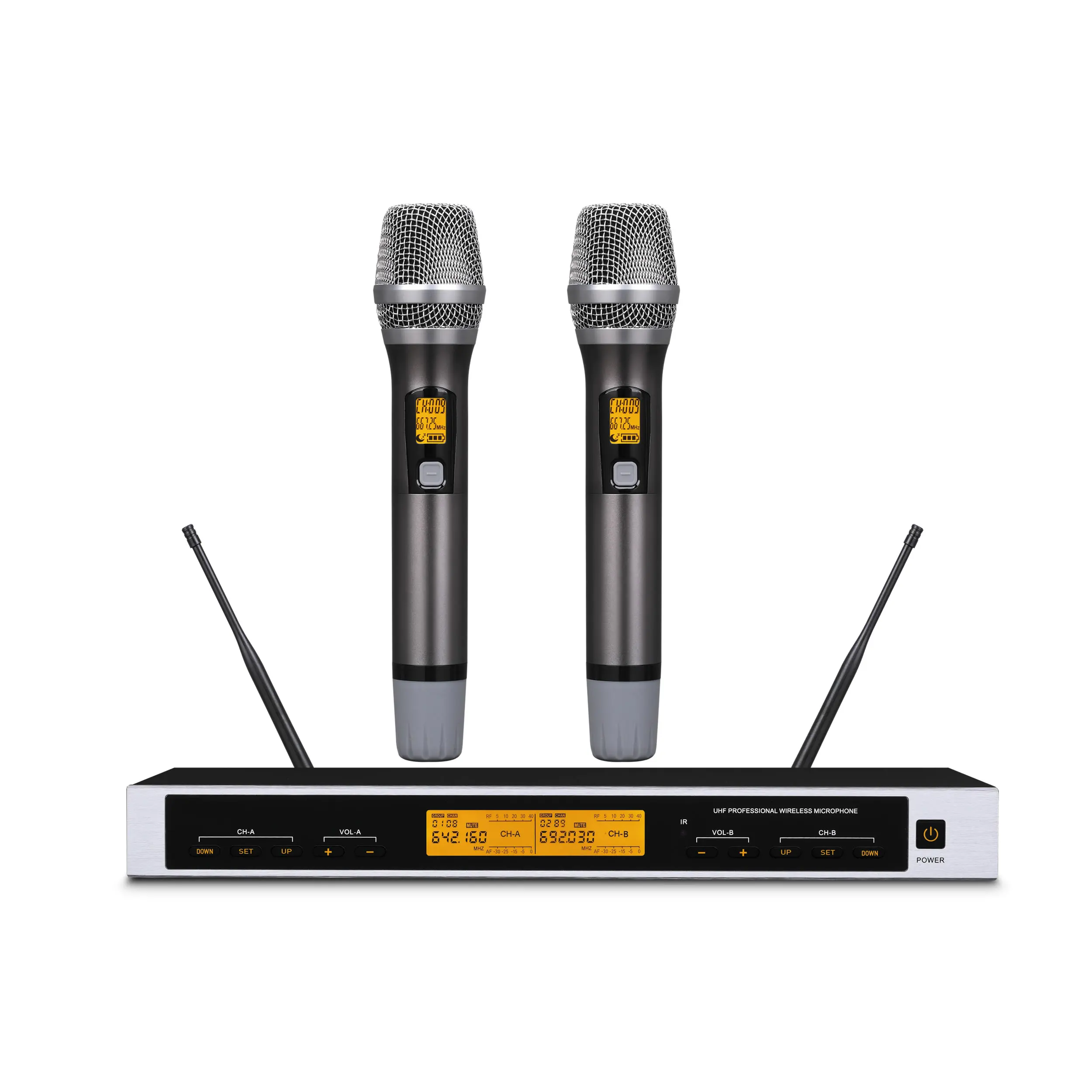 Factory Direct Uhf Professional Wireless Microphone For Karaoke Singing ...