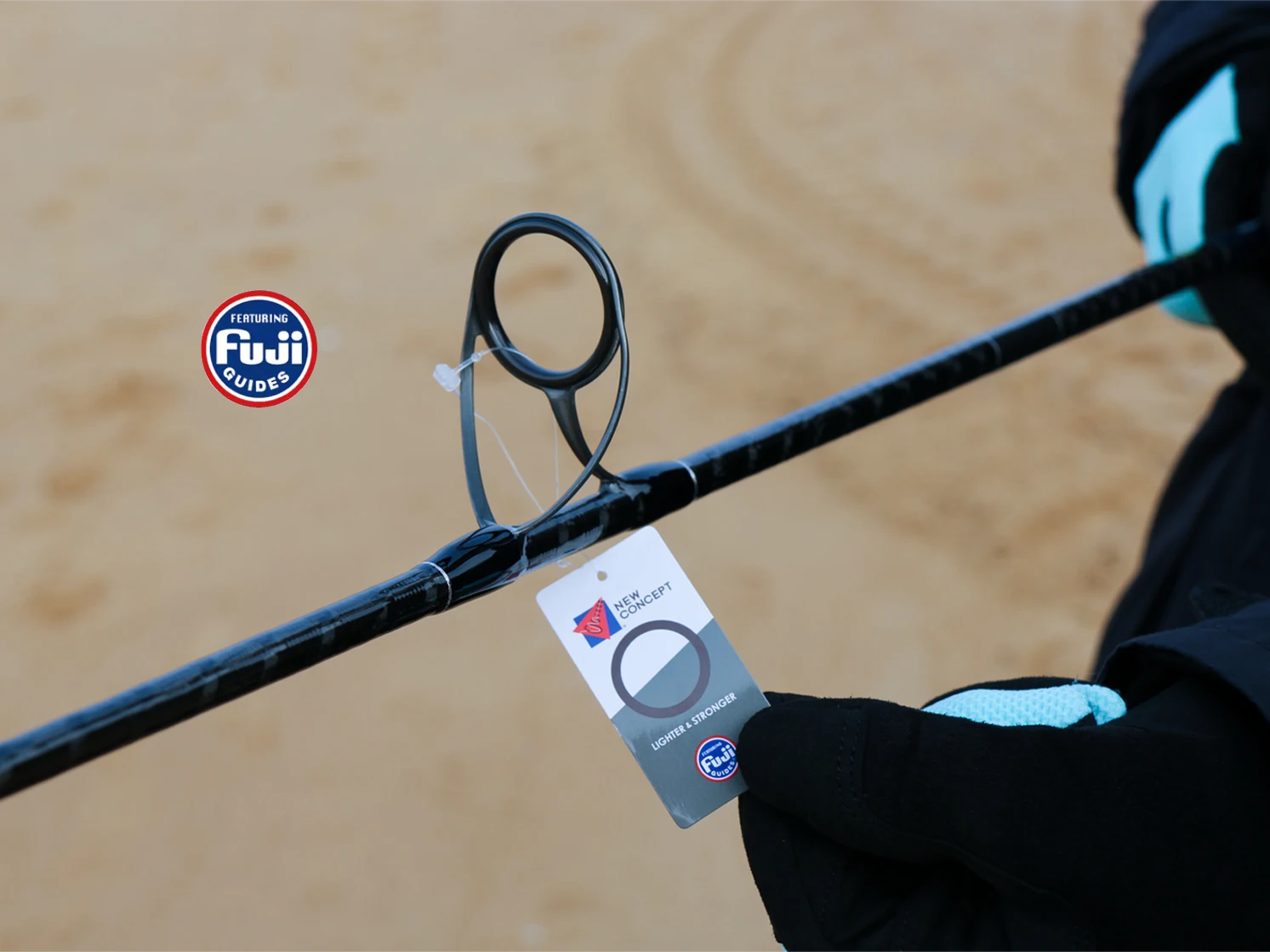 Fuji Guide Ring 2.32m Spinning Rod - Light Weight & Durable