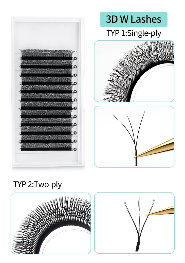 Custom Eyelash Extension Packaging - 4D Clover Eyelashes
