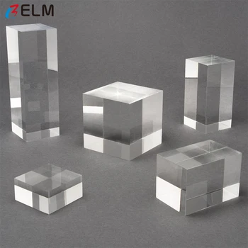 98% Transparency Cast Super Clear Solid Acrylic Cube Block - Buy Clear ...