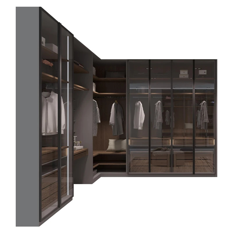 Modern Walk In Closet System Organizer Clothes Cabinet Custom New ...
