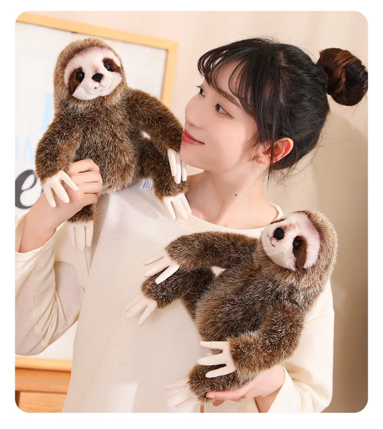 2023 New Product Simulation Sloth Doll Plush Toy Cute Lightning Funny ...