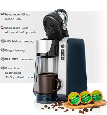 Home Automatic Eco Friendly Brewer Coffee Maker Single Cup Electric 2 ...