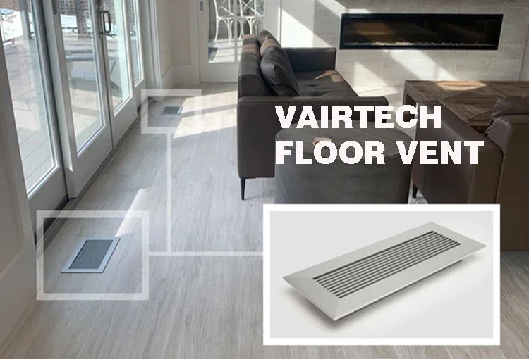 Custom Modern Floor Air Vent Grille Covers by Vairtech