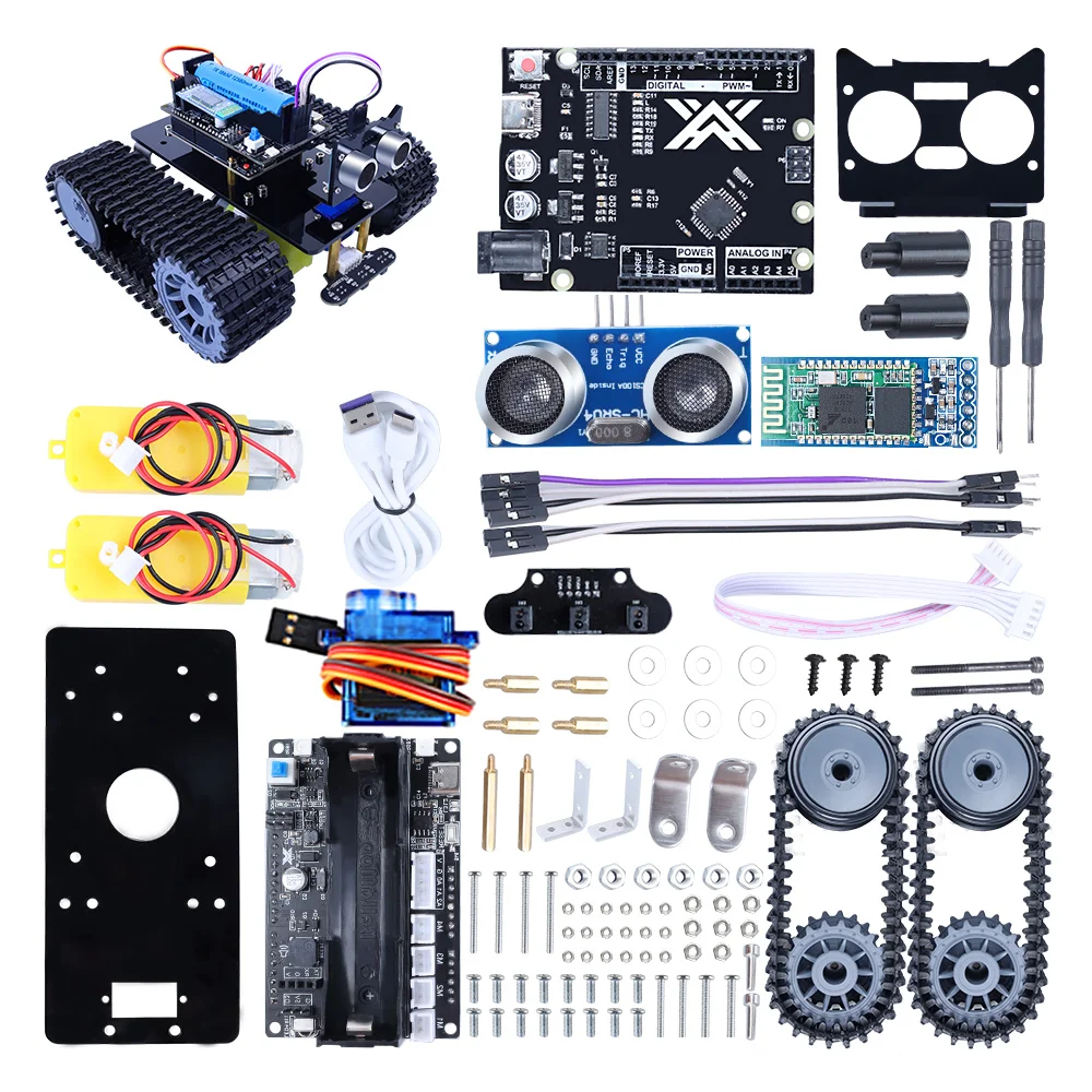Factory Diy Smart Robot Car Starter Kit C/c++programming Tank Robotic ...