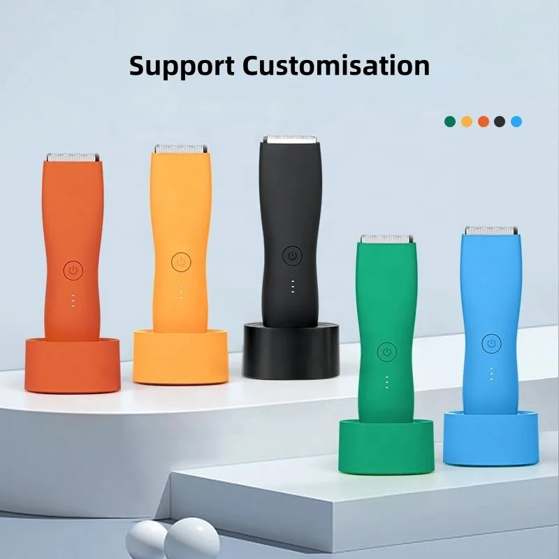 Personal Cordless Waterproof Groin Hair Trimmer for Men