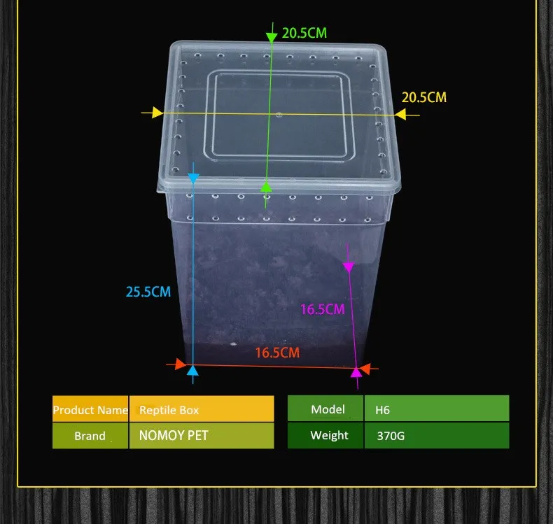 Portable Transparent Snake Breeding Box Faunarium Critter Keeper For ...