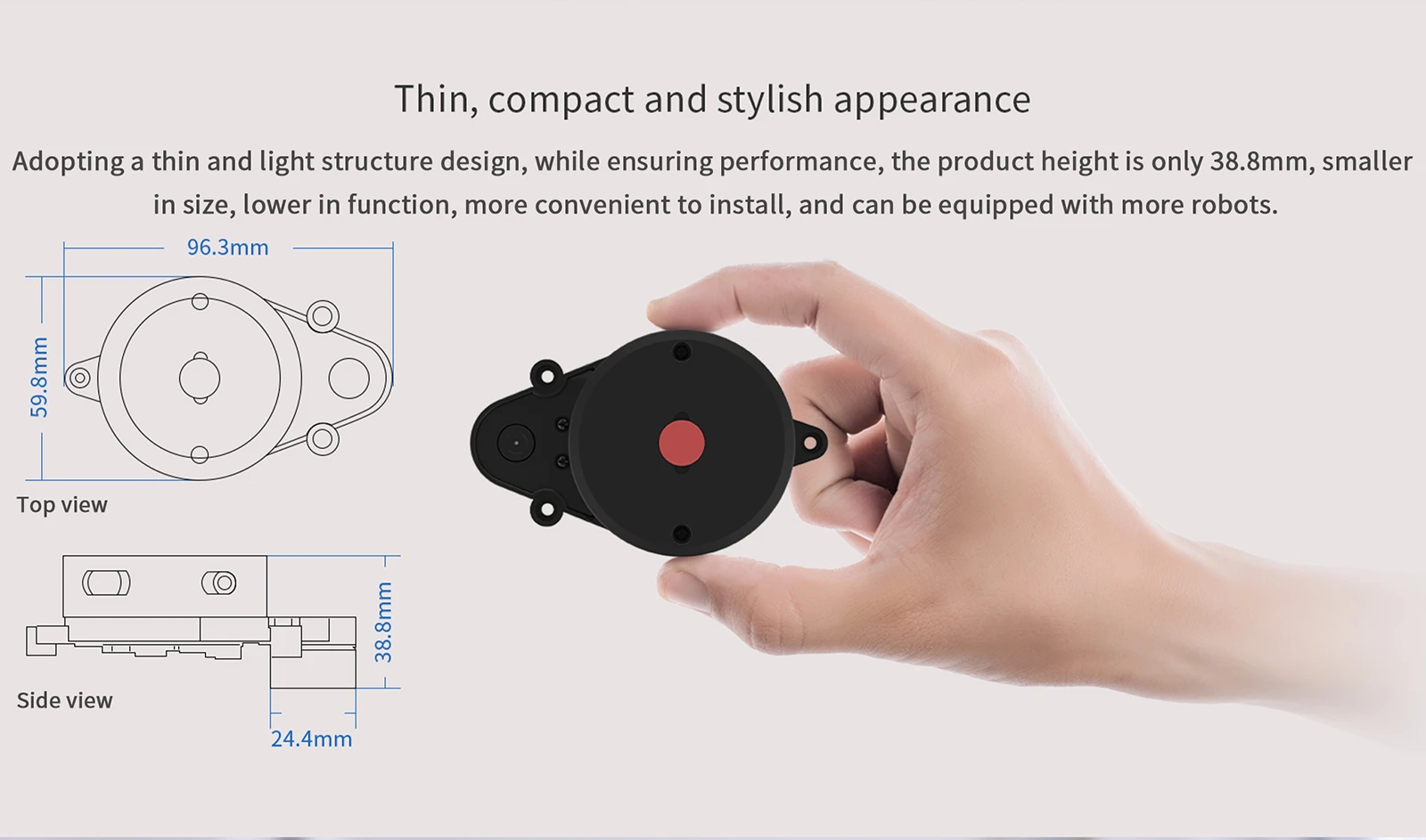 LiDAR Sensor LD20 Triangulation Radar Scanner 360 Ranging Application ...