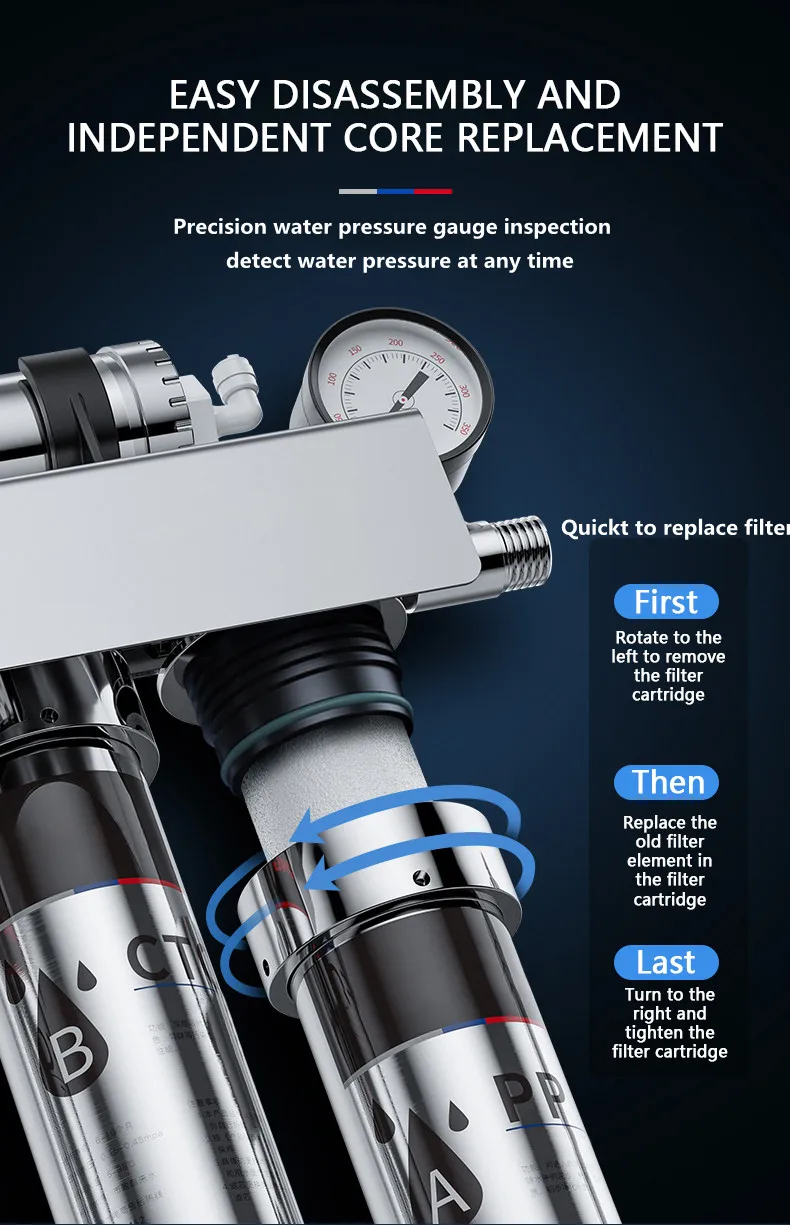 5 Stages Uf Water Filtr+ Uv Home Drinking Uv Kitchen Under Sink ...