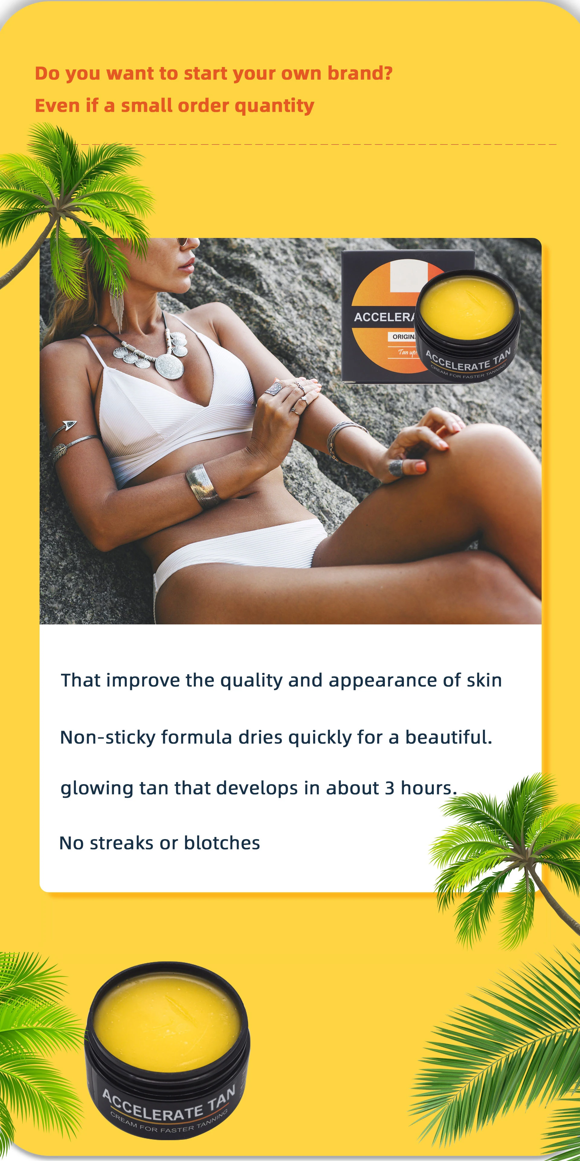 Aixin Tanning Gel - Private Label Accelerator for Extreme Brown