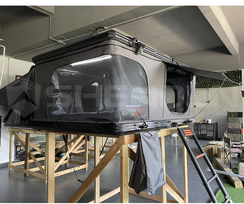Rooftop Tent 4x4 Truck Roof Top Tent Aluminium Pop Up Camping Golden ...