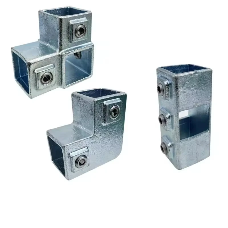 40mm Square Iron Tube Connector Key Clamp Fittings 199F