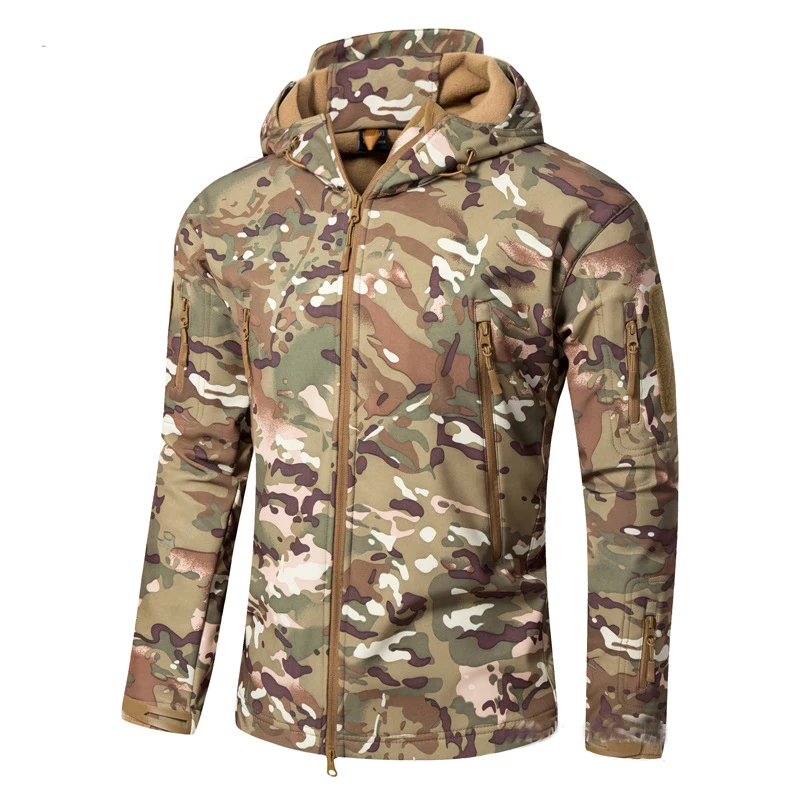 Custom Men's Thermal Tactical Fleece Jackets for Winter