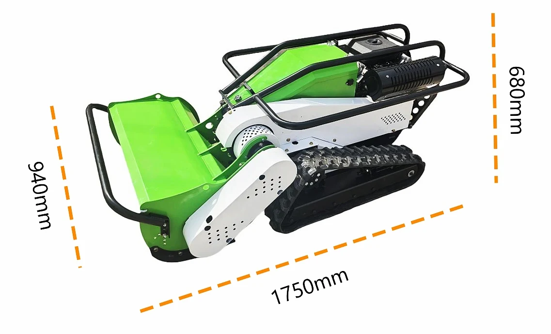 Chinese New 800mm 22hp Flail Industrial Lawn Mower 1600W Power 420cc ...