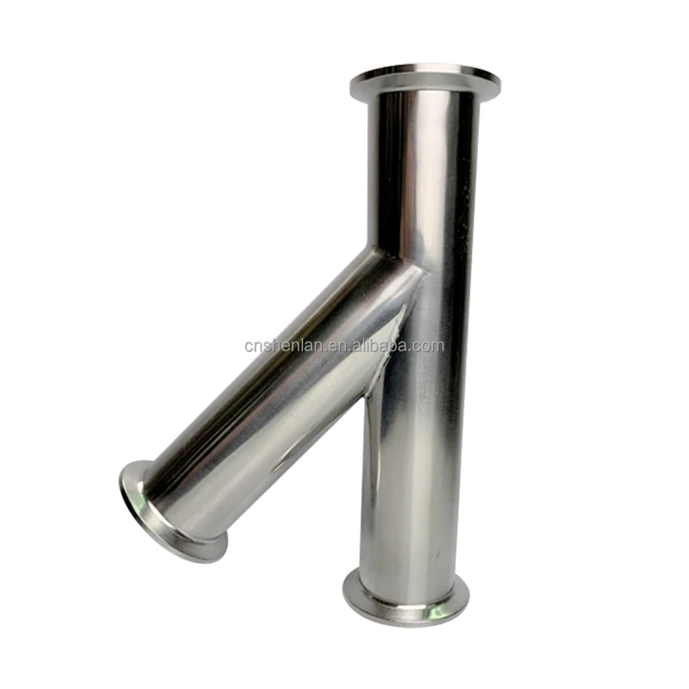 Stainless Steel Sanitary 45 Degree Tri Clamp Lateral Wyes Tri Clamp Y Pipe Fittings - Buy ...