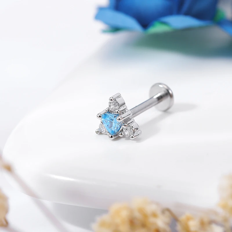 POENNIS Tiny Flat Back Ear Piercing - Stainless Steel