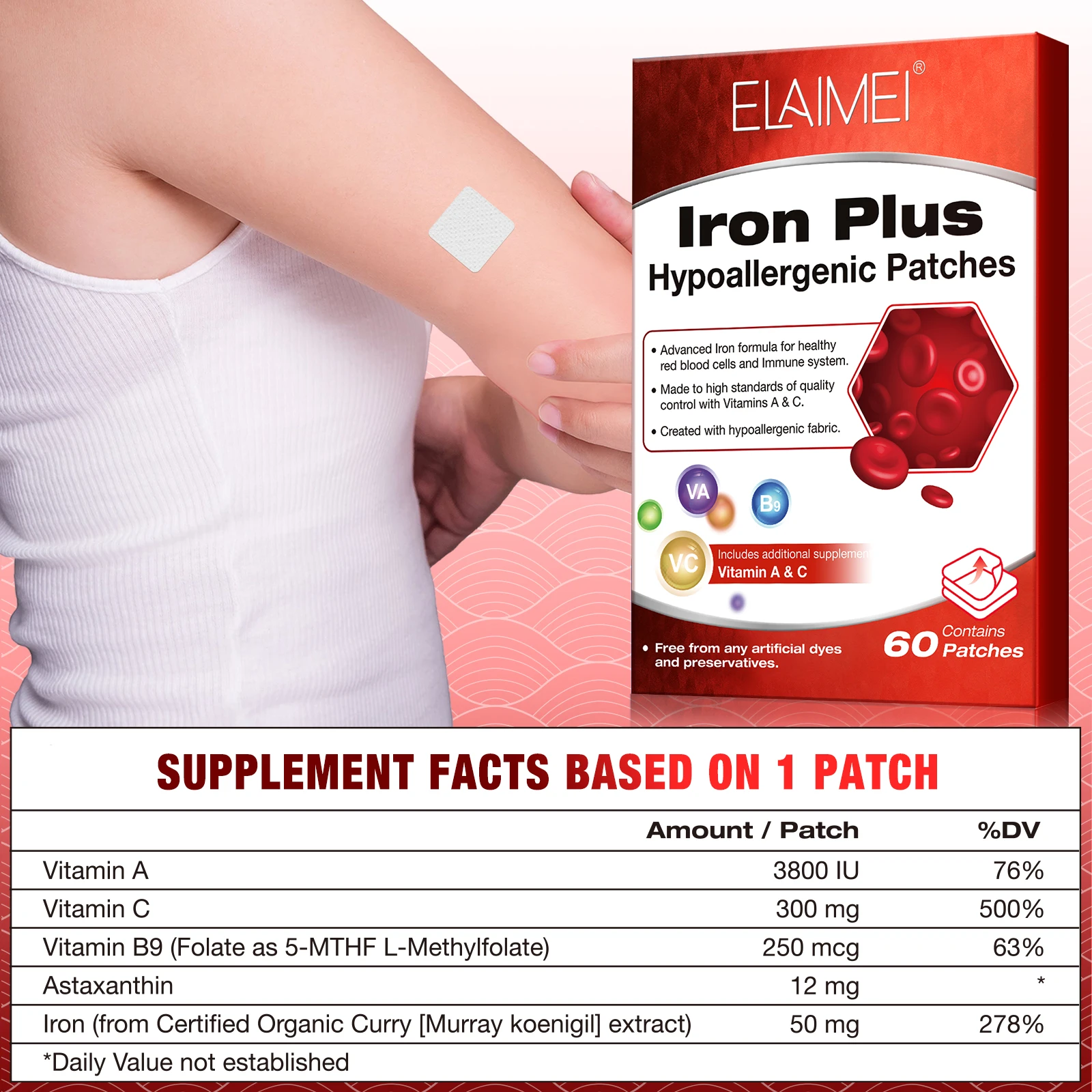 Elaimei Boosting Immune System Prevent Anemia Hypoallergenic Vitamin A ...