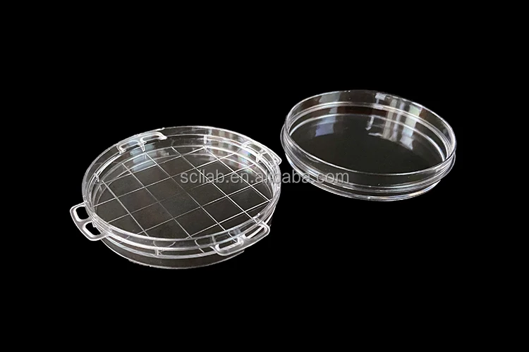 65mm Laboratory Disposable Plastic Surface Contact Dish Circular ...