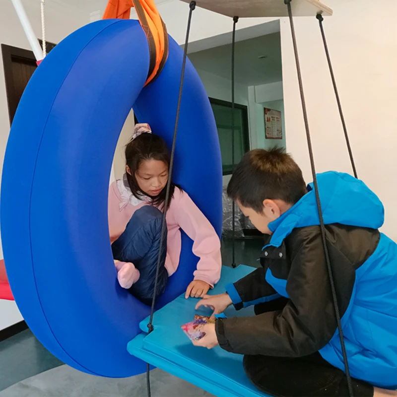 Wooden Climbing Ladders Indoor Sensory Hanging Training Swing Sensory ...