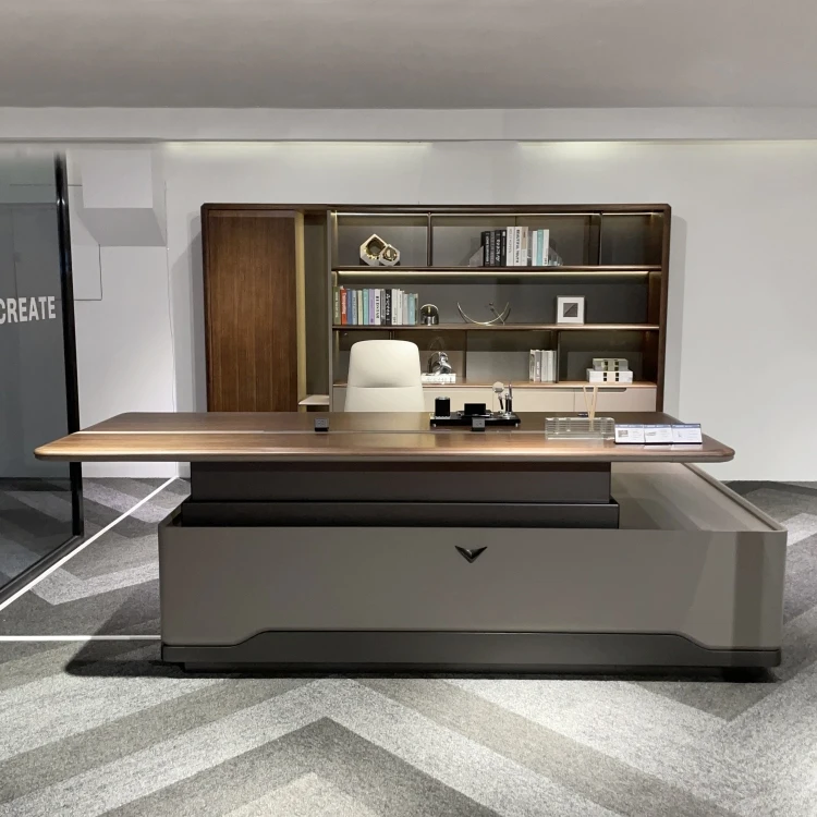 Modern Luxury Electric Height-adjustable Executive Desk High Tech ...