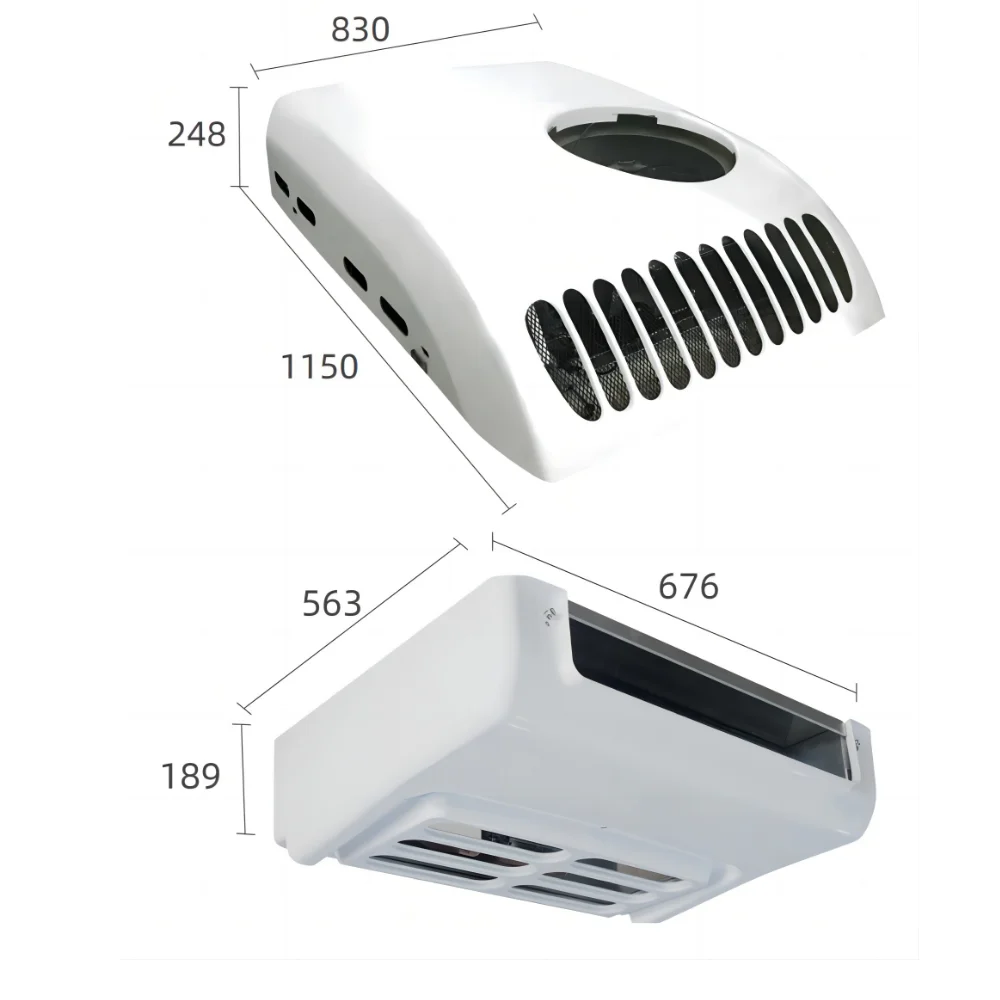 Rooftop Split Cargo Lorries Truck Refrigeration Unit Cold Room 2200w ...