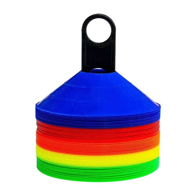 50 Pack Flat Agility Soccer Mini Disc Cones Markers Agility Disc ...
