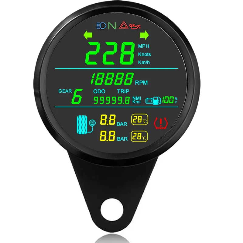 Universal 85mm GPS Speedometer for Motorcycle - IP67 Waterproof